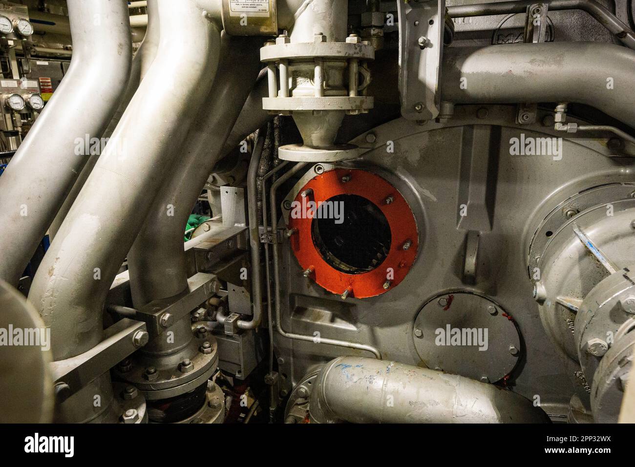 Royal Canadian Navy engineering personnel onboard HMCS Margaret Brooke ...