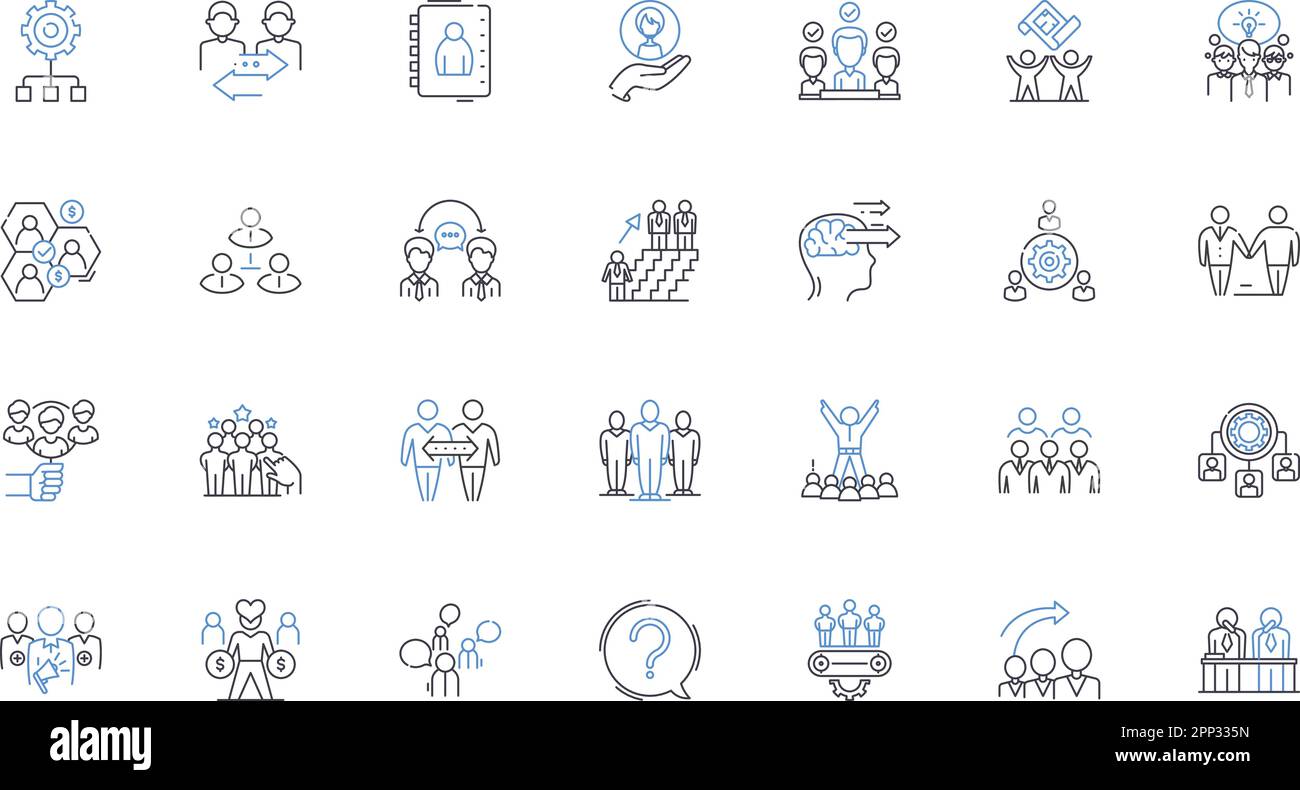 Empathy understanding line icons collection. Compassion, Sensitivity ...