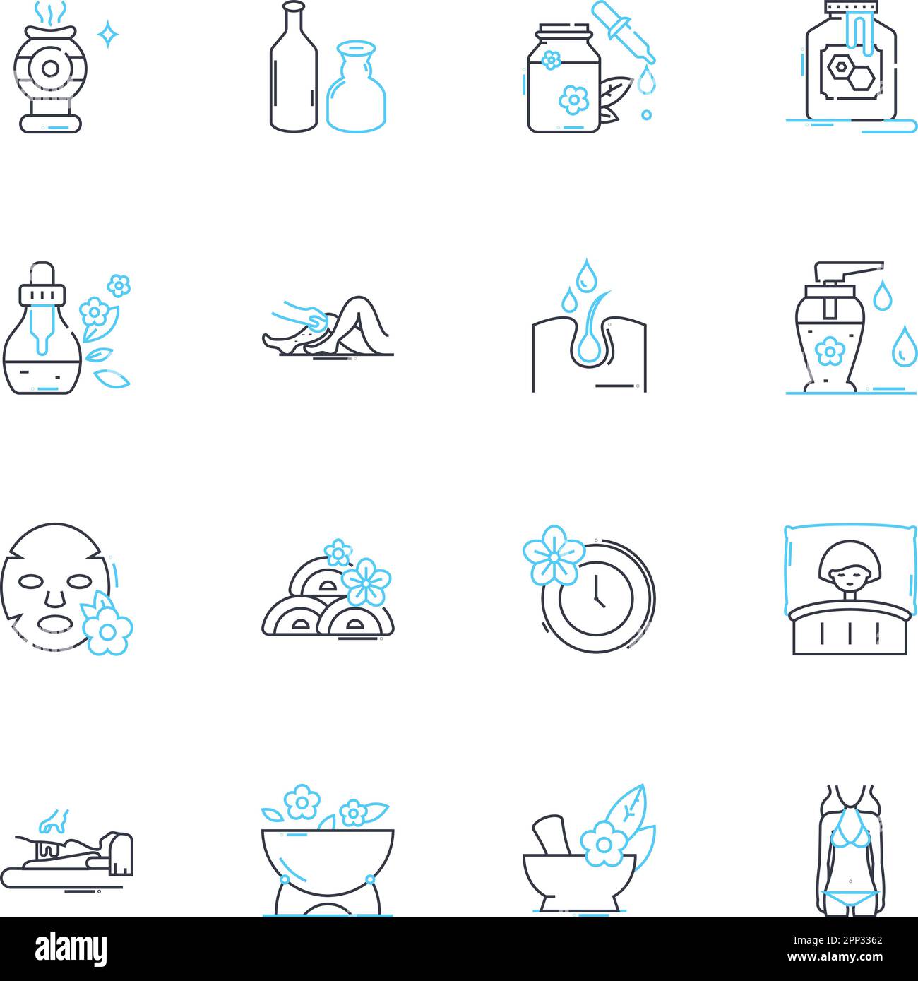 Vibrant energy linear icons set. Exuberance, Dynamic, Radiant, Spirited ...