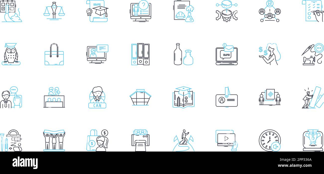 Digital academy linear icons set. Learning, Training, Education ... Digital academy linear icons set. Learning, Training, Education ...