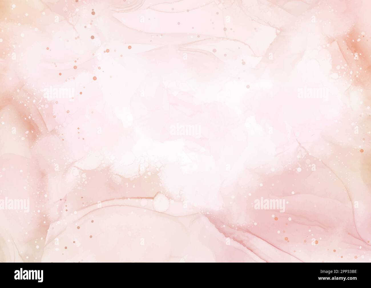 Hand painted pastel pink watercolour background design Stock Vector ...
