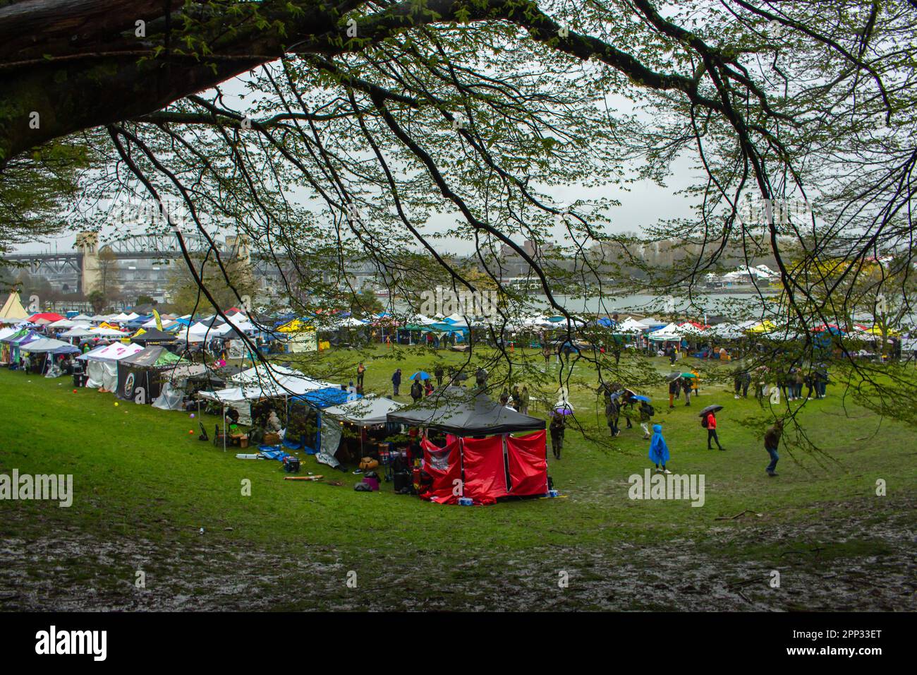 Scene of 420 Vancouver Cannabis Festival at Sunset Beach Park. 420 ...