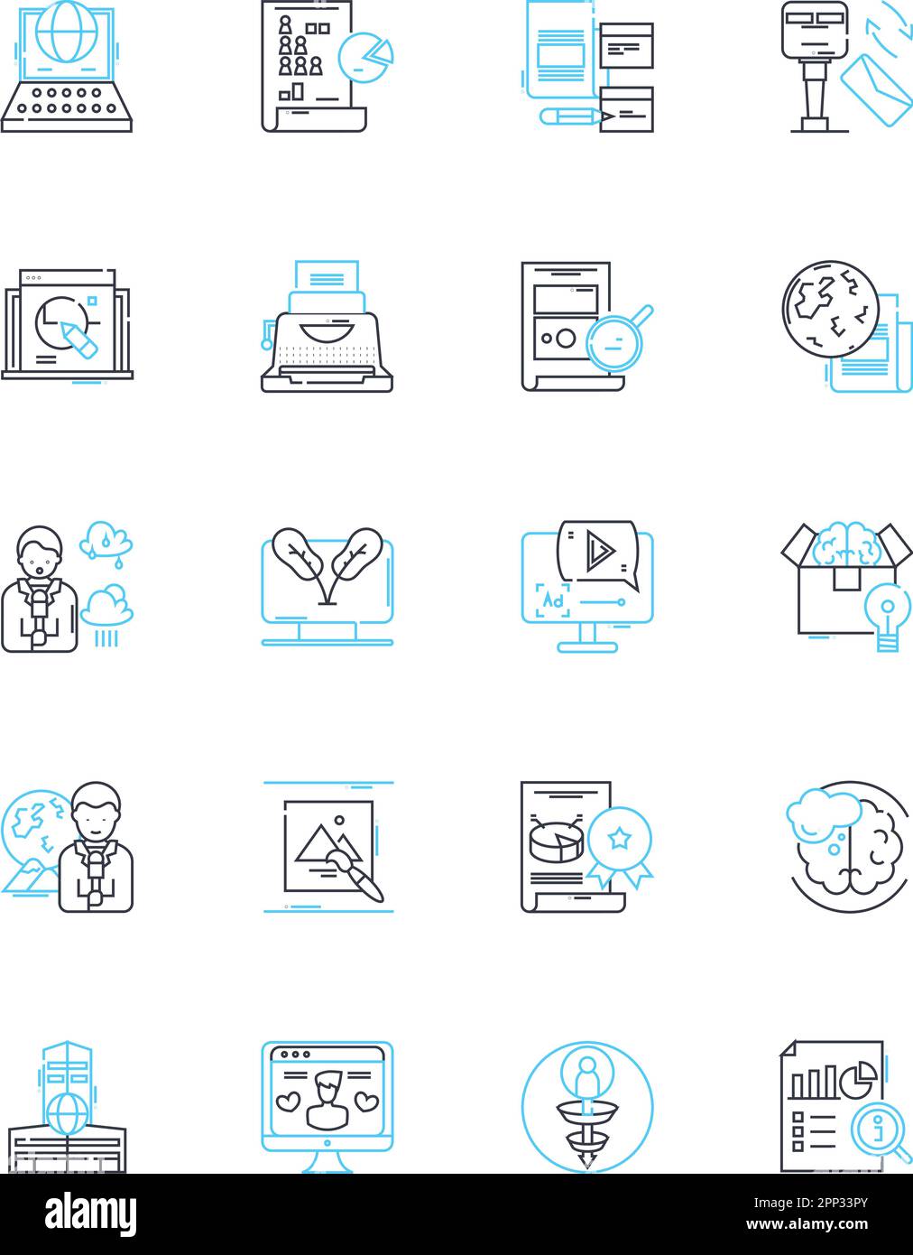 Gatherings and assemblies linear icons set. Conclave, Summit ...