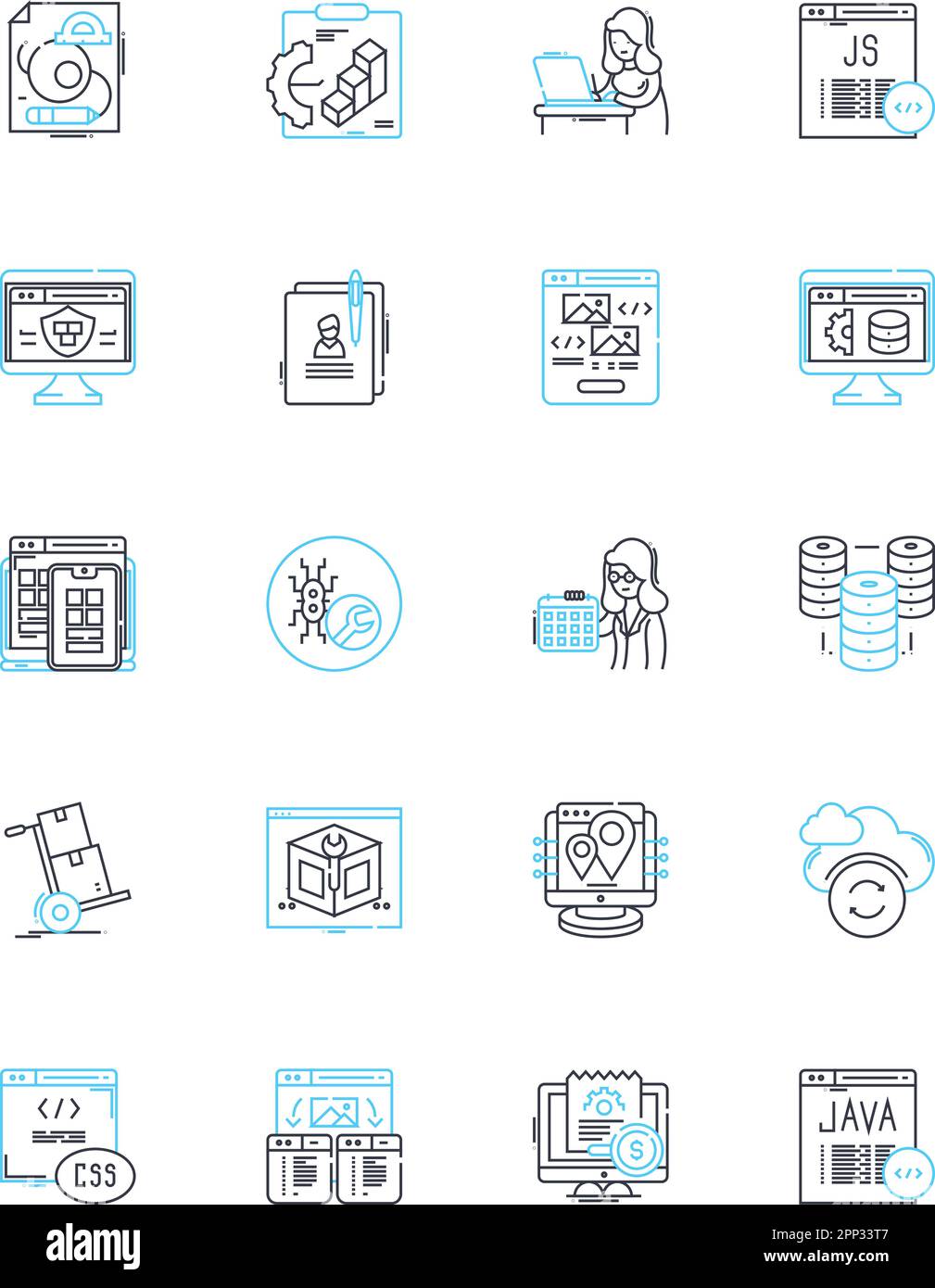Risk Optimization Linear Icons Set Strategy Mitigation Analysis