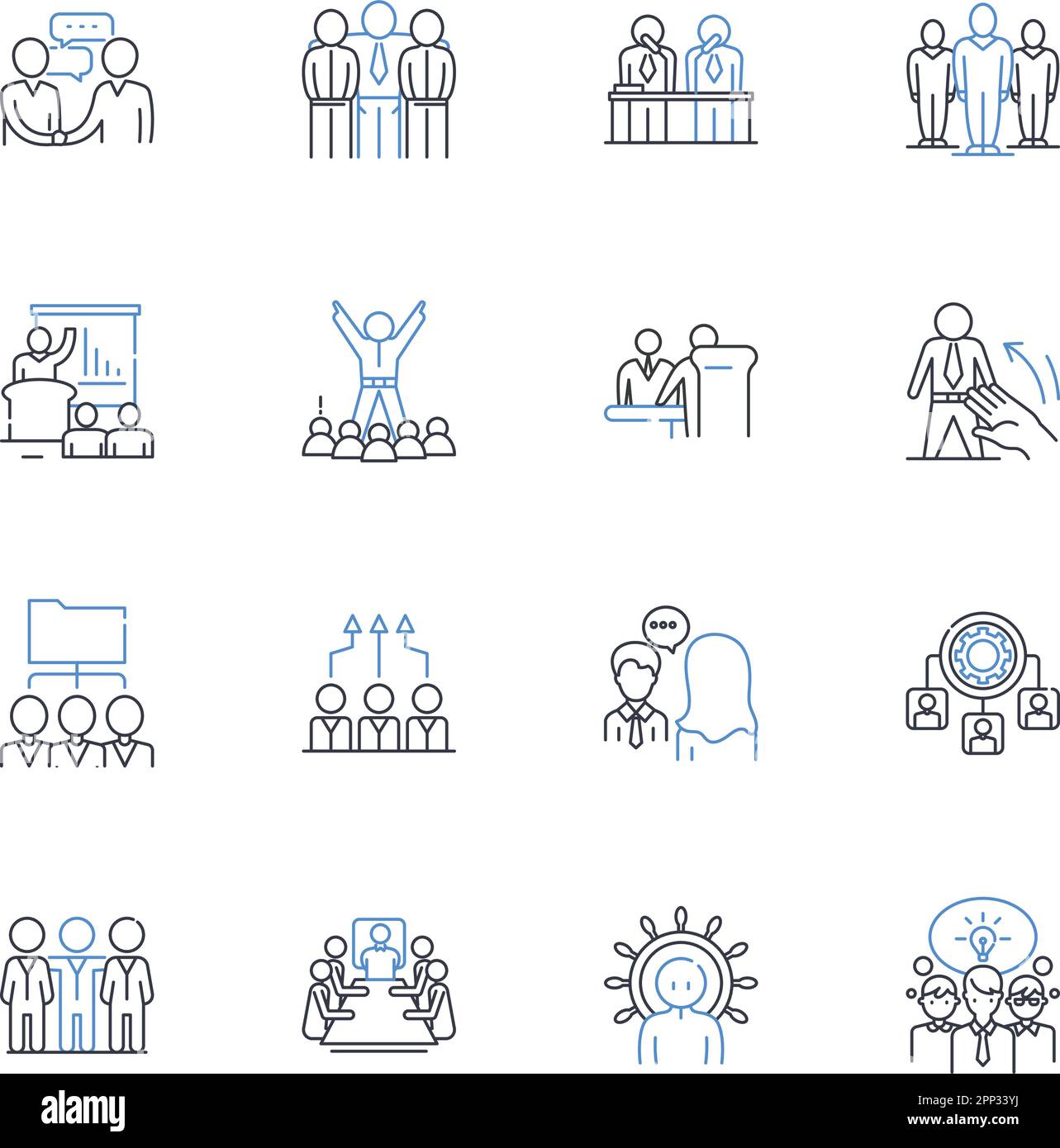 Coalition line icons collection. Collaboration, Alliance, Partnership ...