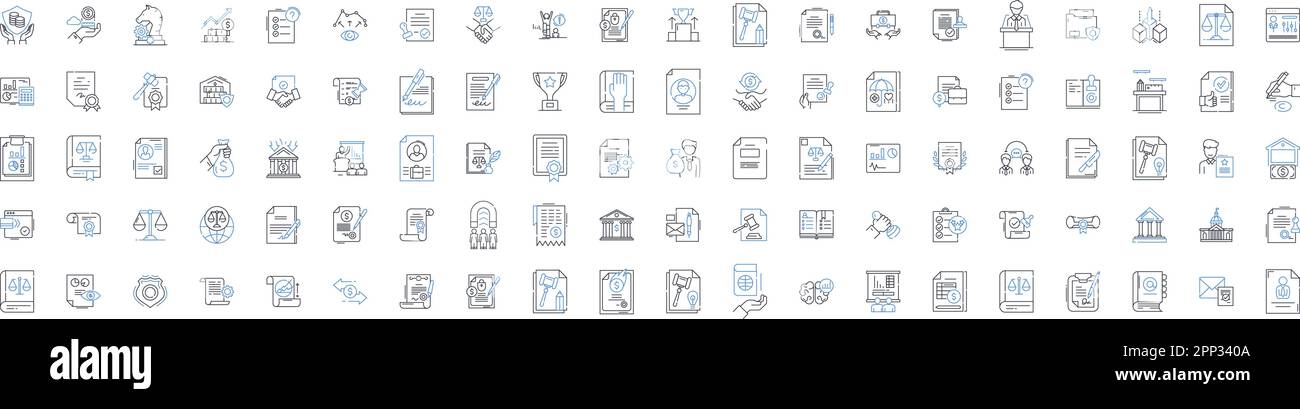 Justice line icons collection. Fairness, Uprightness, Equity, Rectitude ...