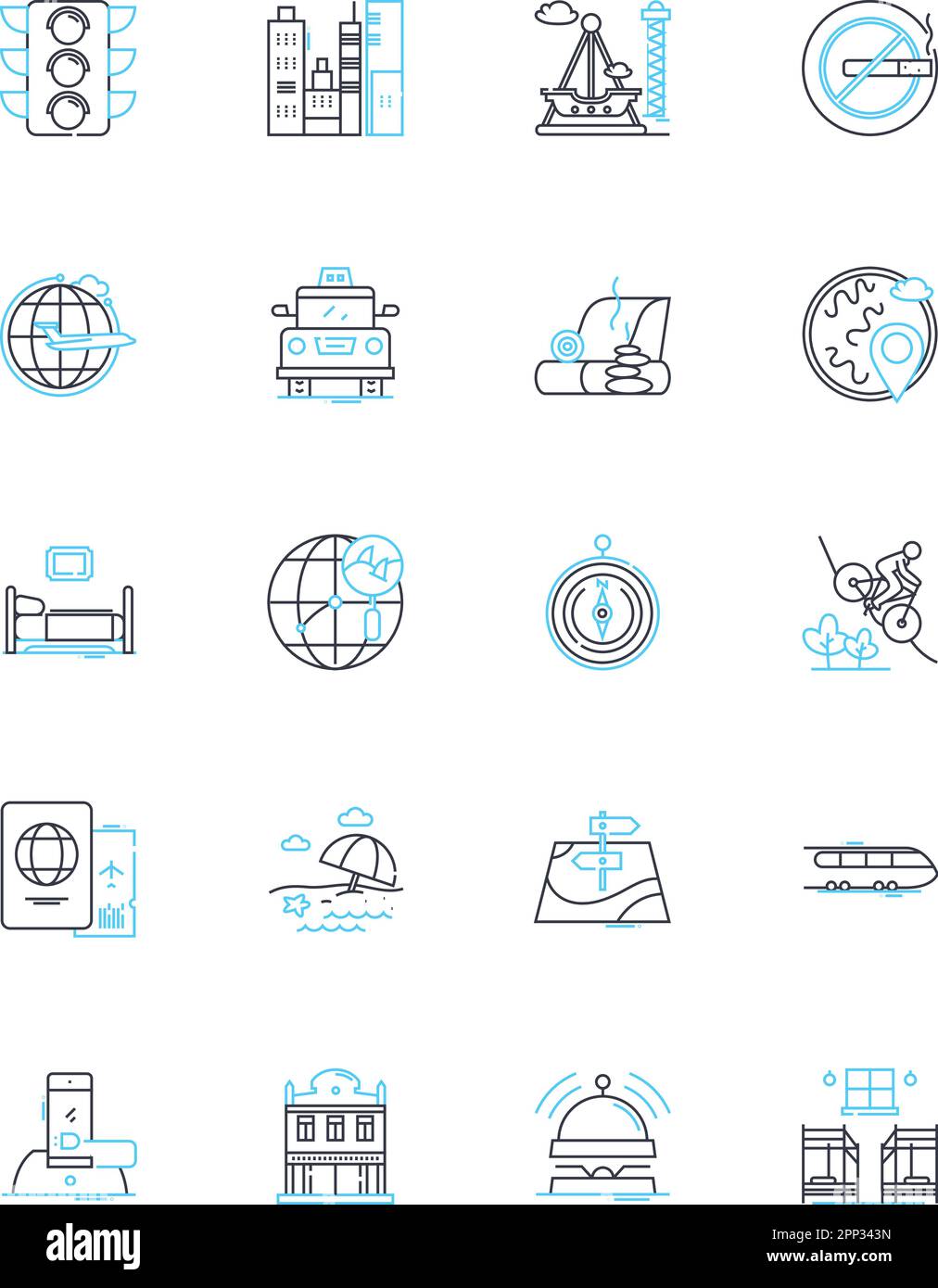 Lively entertainment linear icons set. Vibrant, Dynamic, Energetic ...