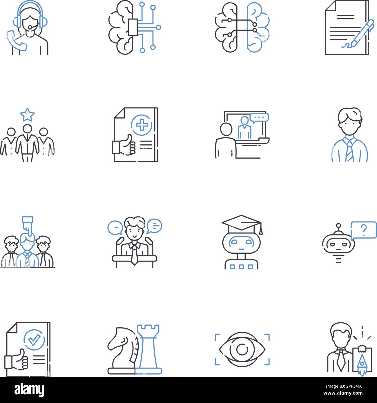 Career movement line icons collection. Progression, Promotion ... Career movement line icons collection. Progression, Promotion ...