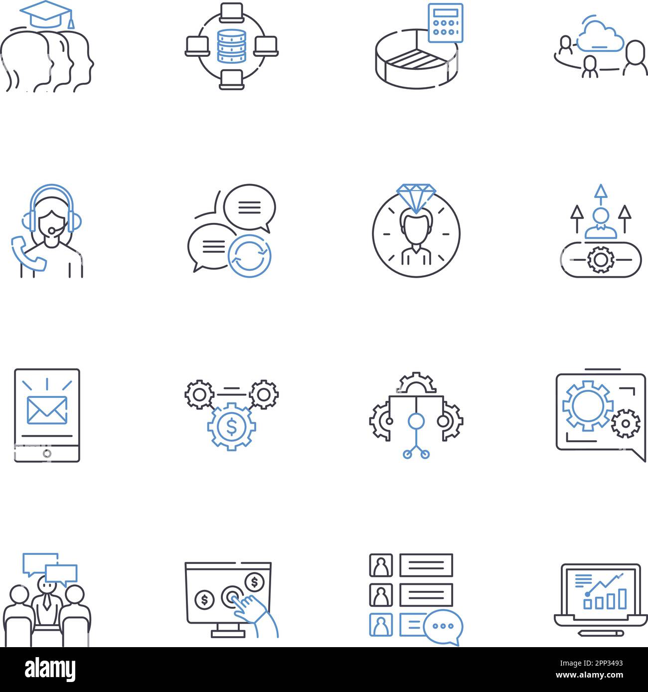 Aptitude development line icons collection. Potential, Capability ... Aptitude development line icons collection. Potential, Capability ...