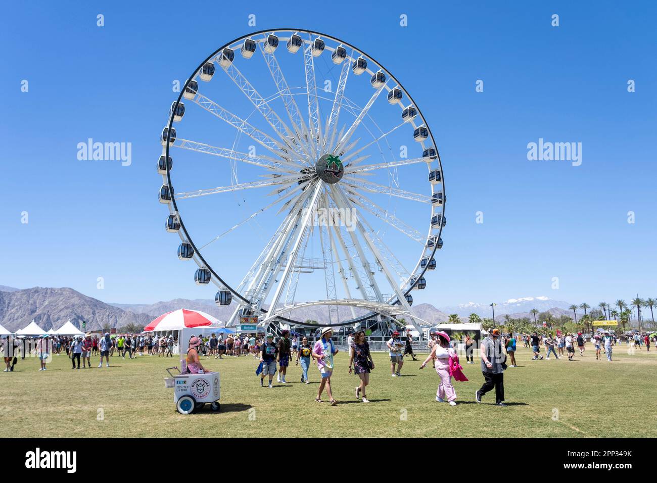 Festivalgoers are seen at the Coachella Music & Arts Festival at the ...