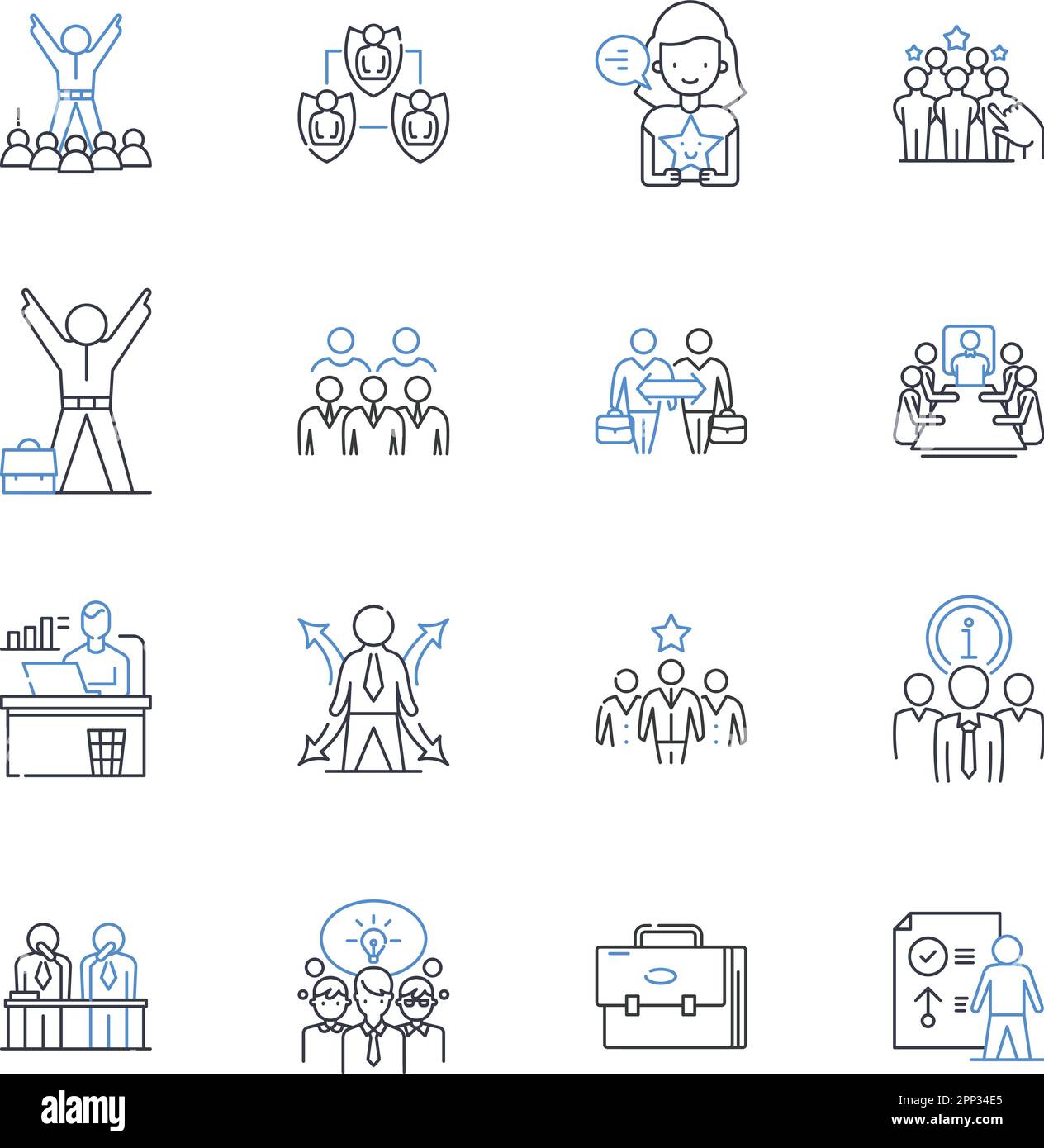 Policies outline icons collection. Governance, Rules, Regulations ...