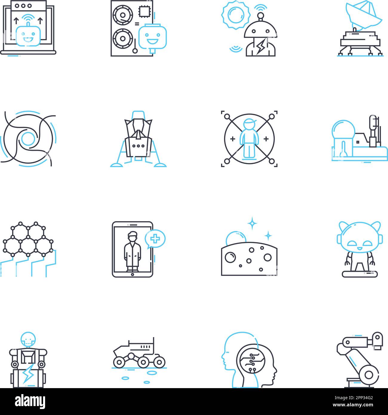 Room linear icons set. Cozy, Spacious, Bright, Serene, Inviting ...