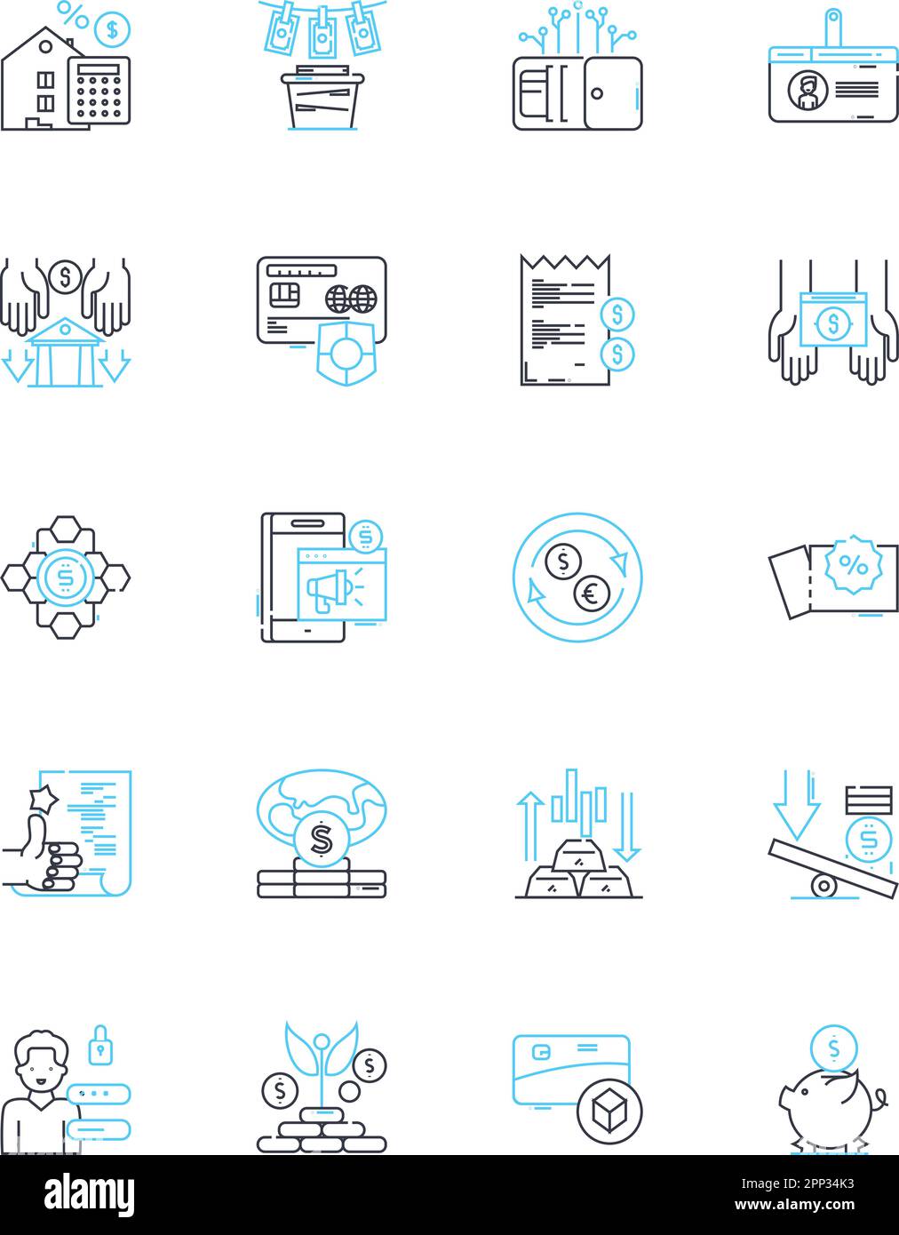 Mobile commerce linear icons set. Payment, Convenience, App, Security, Shopping, Transaction ...