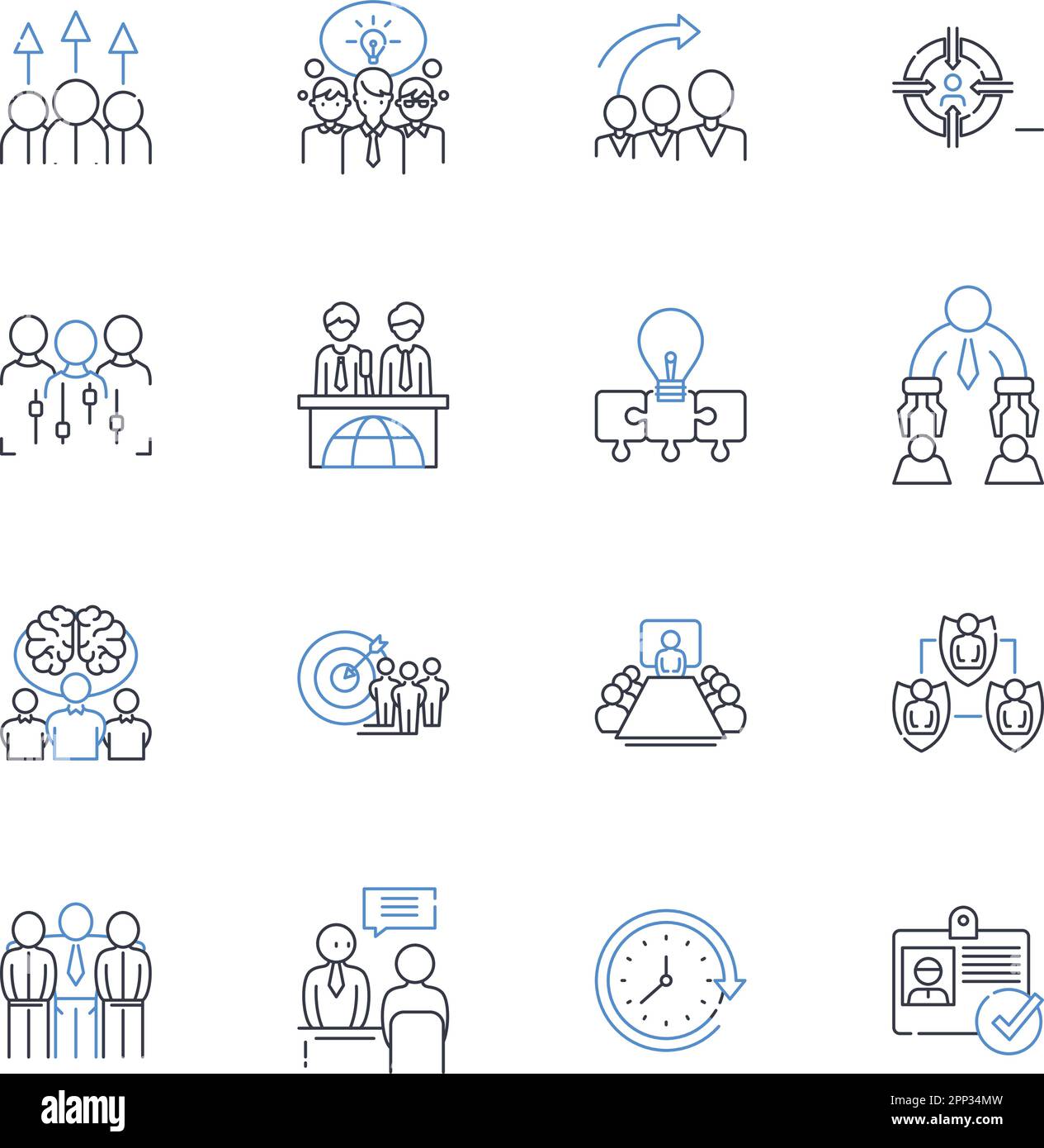 Owner meetup line icons collection. Nerking, Collaboration ...