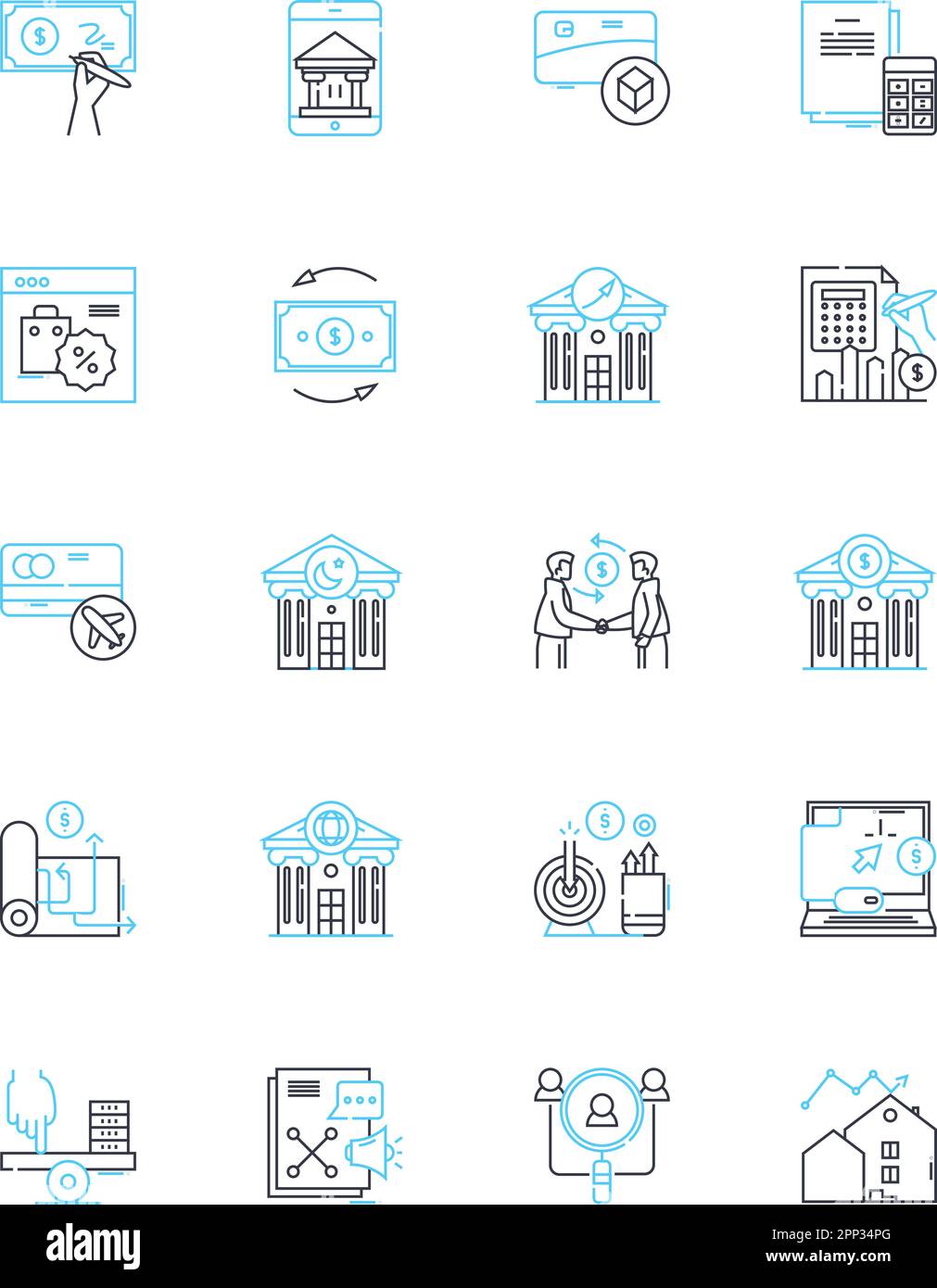 Corporate finance linear icons set. Investments, Mergers, Acquisitions ... Corporate finance linear icons set. Investments, Mergers, Acquisitions ...