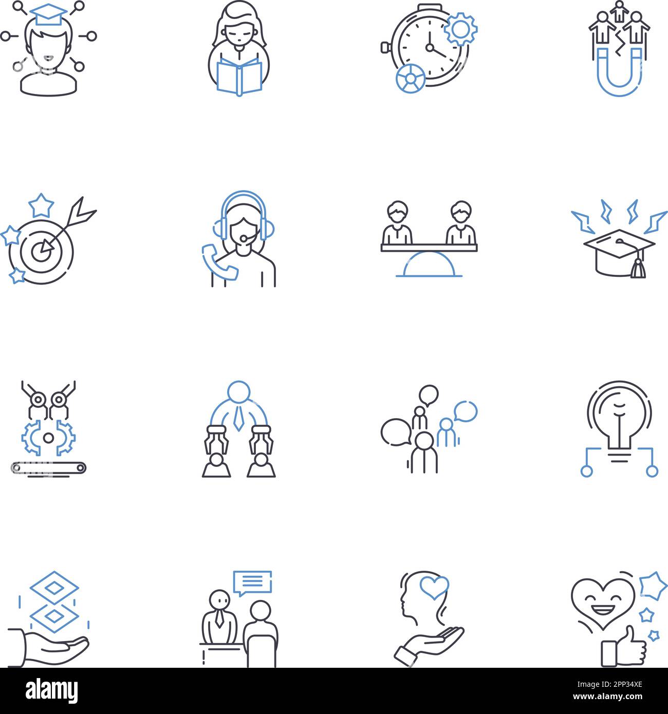 Dawn development line icons collection. Sunrise, Progress, Advancement ... Dawn development line icons collection. Sunrise, Progress, Advancement ...