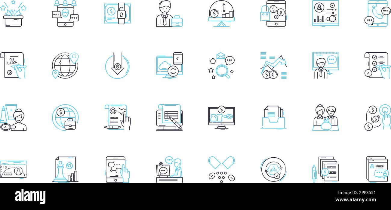 Environmental regulation linear icons set. Reduction, Conservation ...