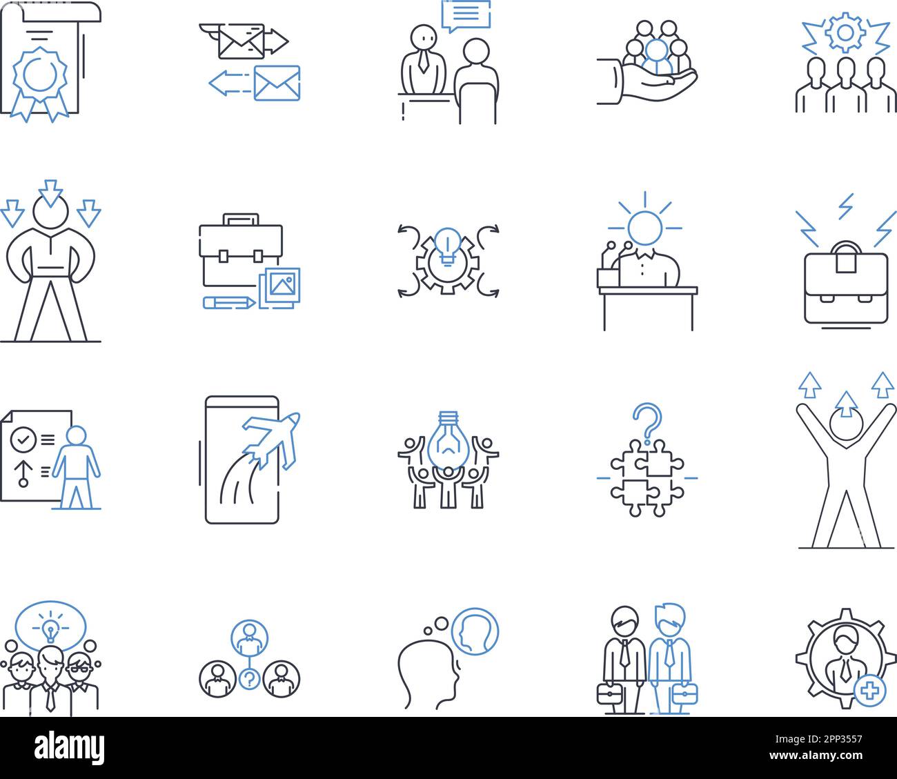 Corporate direction line icons collection. Strategy, Vision, Framework ... Corporate direction line icons collection. Strategy, Vision, Framework ...