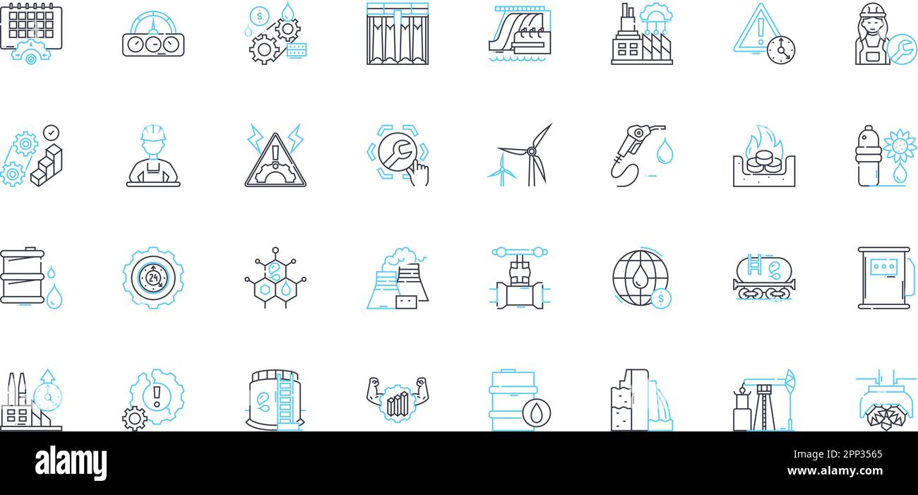 Financial sector linear icons set. Investment, Banking, Budgeting ...