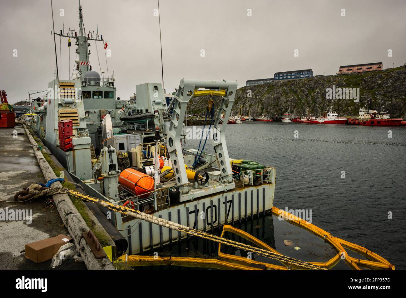 HMCS Goose Bay (MM 707) and other ships participating in Op Nanook 2022 ...