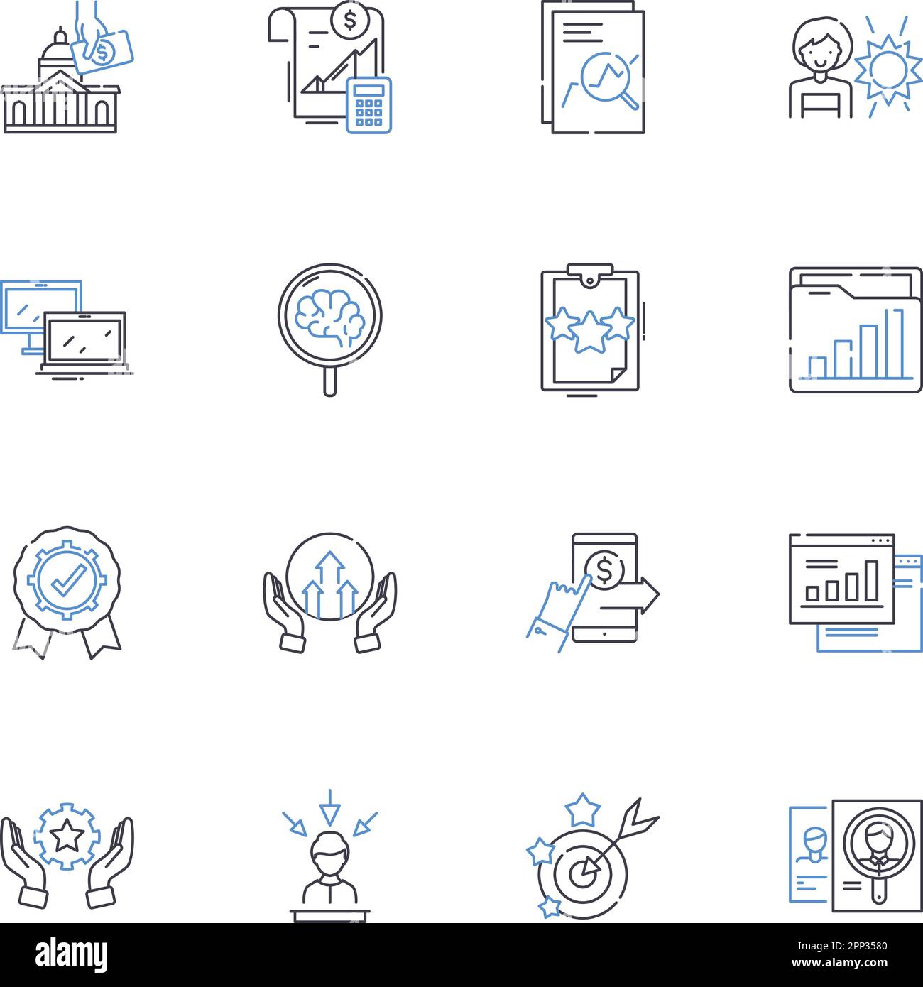 Design and pattern line icons collection. Aesthetic, Symmetry ...