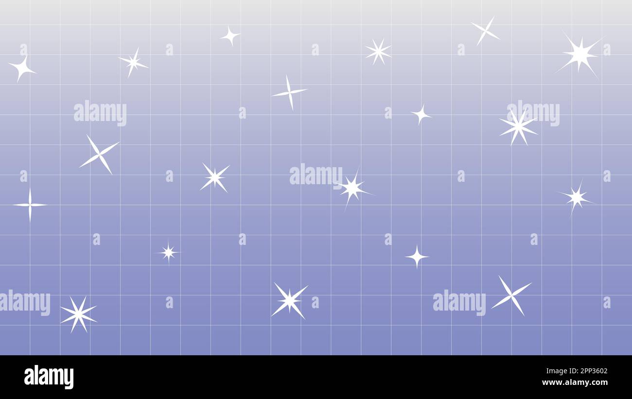 Retrowave blue background with stars, banner, print, wallpaper ...