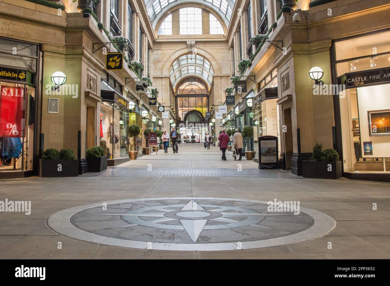 The Exchange shopping arcade in Nottingham, England, opened in 1929 ...