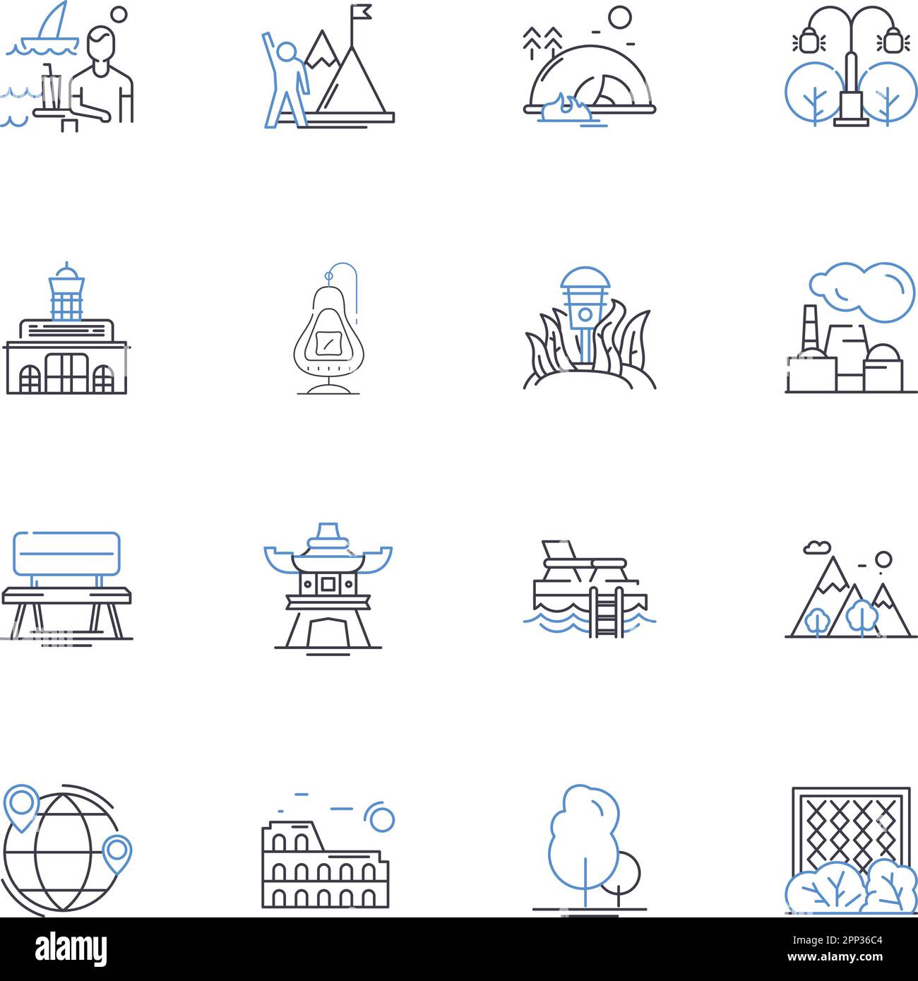 Efficient garden line icons collection. Sustainability, Productivity ...