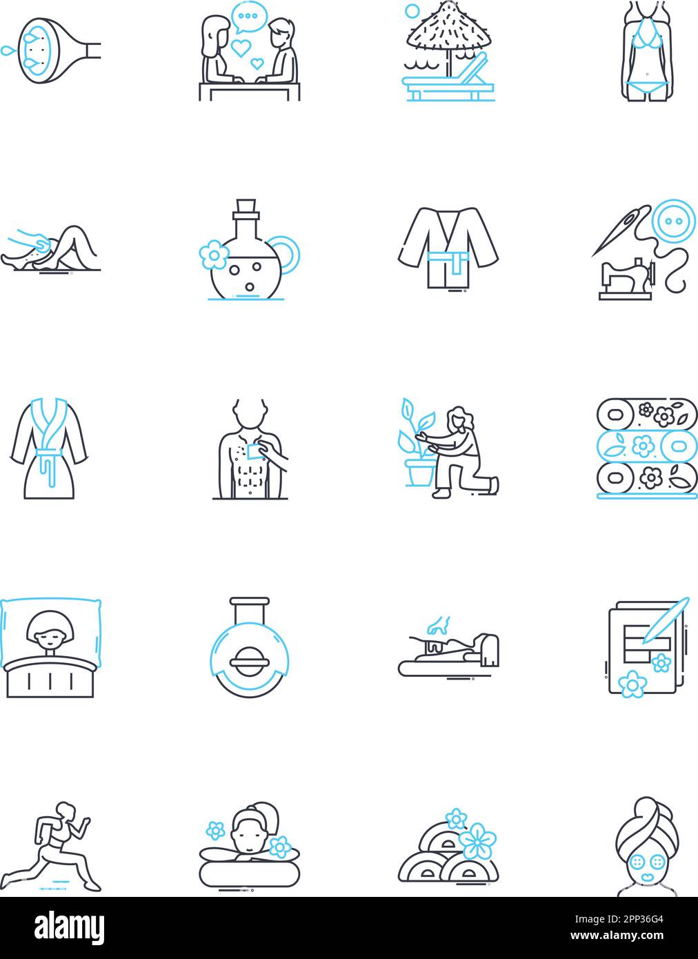 Creative expression linear icons set. Artistry, Imagination, Creativity ...