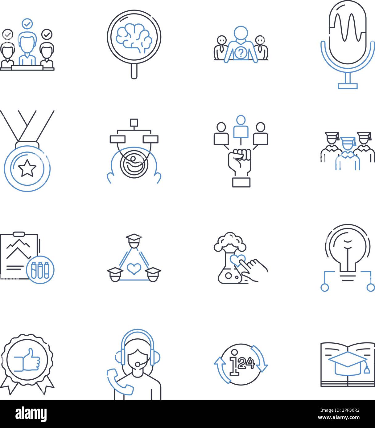 Pedagogy sector line icons collection. Learning, Teaching, Classroom ... Pedagogy sector line icons collection. Learning, Teaching, Classroom ...