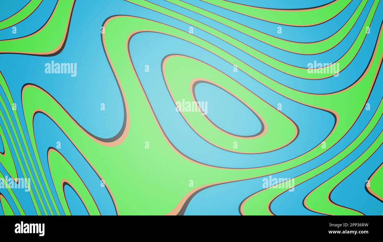 abstract background with blue and green colours. 3d rendering Stock ...