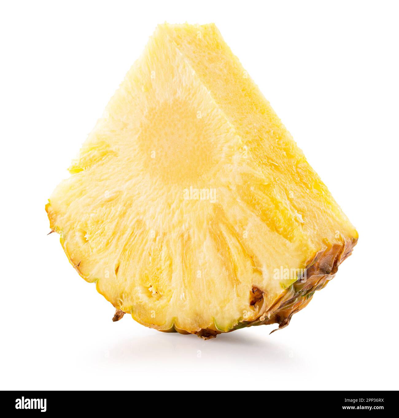 pineapple slice isolated on a white background Stock Photo - Alamy