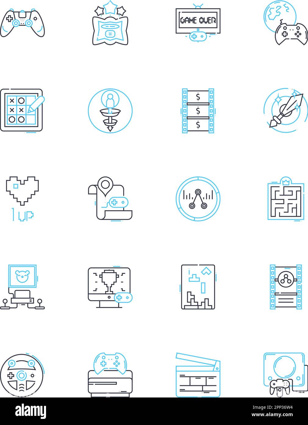 Sound Posting linear icons set. Acoustic, Audio, Beat, Boom, Clang ...