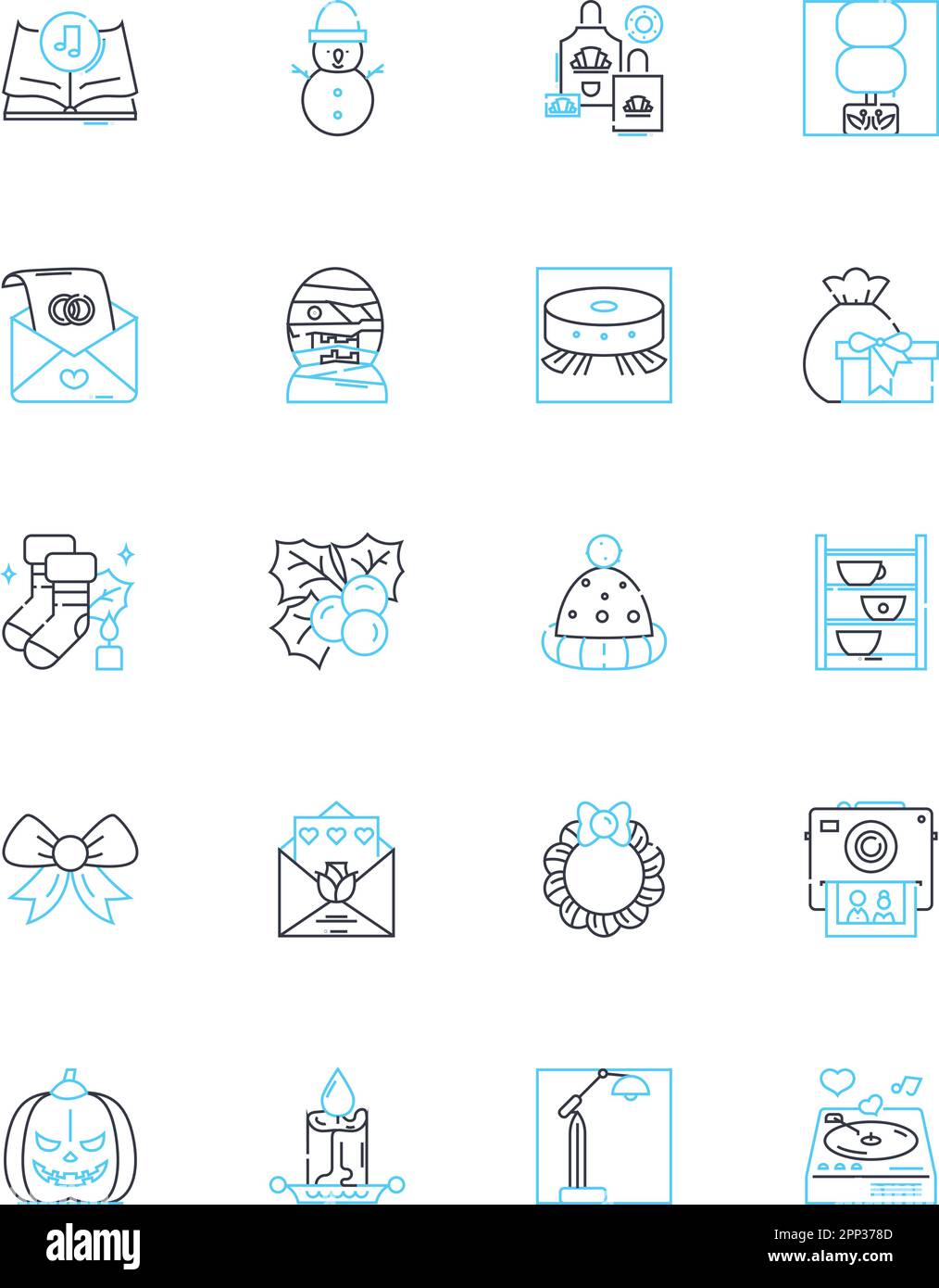 Embellishing linear icons set. Adorn, Decorate, Ornament, Enhance ...