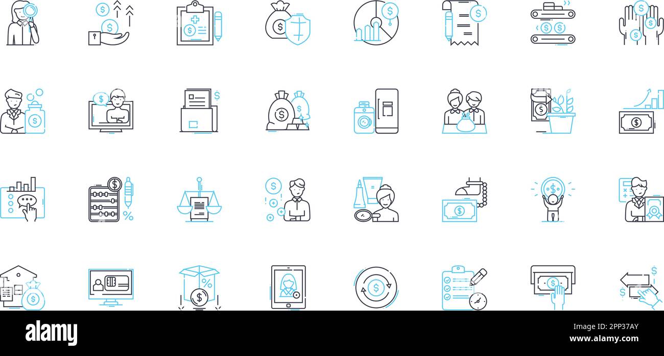 Active Listening linear icons set. Empathy, Concentration, Open ...