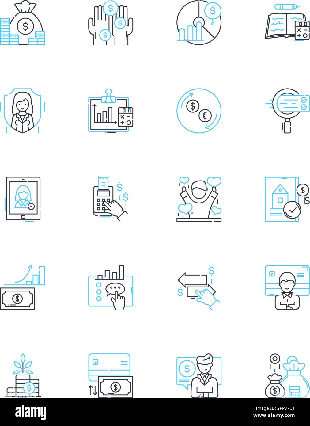 Social nerking and communication linear icons set. Nerking, Online, Connection, Interaction ...