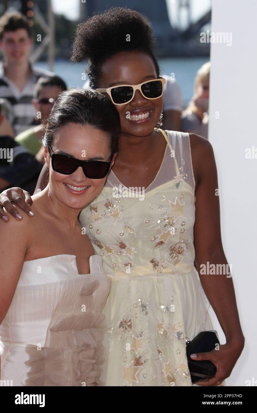 Faustina 'Fuzzy' Agolley and Yumi Stynes at the 2010 Australian ...