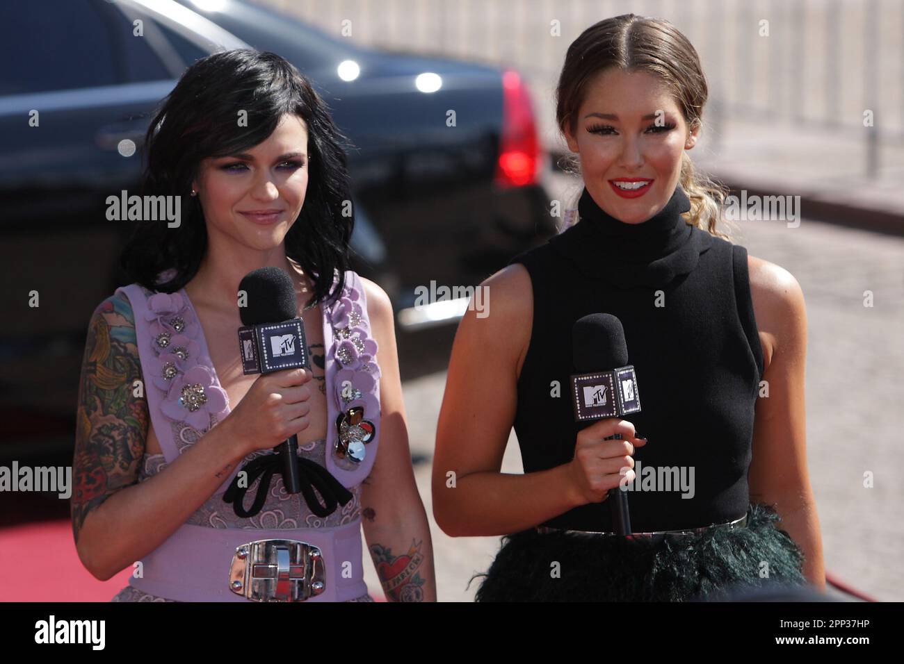 Ruby Rose and Erin McNaught at the 2010 Australian Recording Industry Association 'ARIA' Awards ...