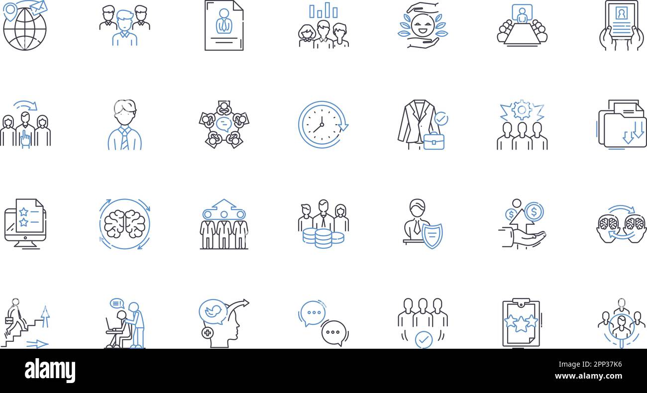 Startup incubation line icons collection. Acceleration, Co-creation ...