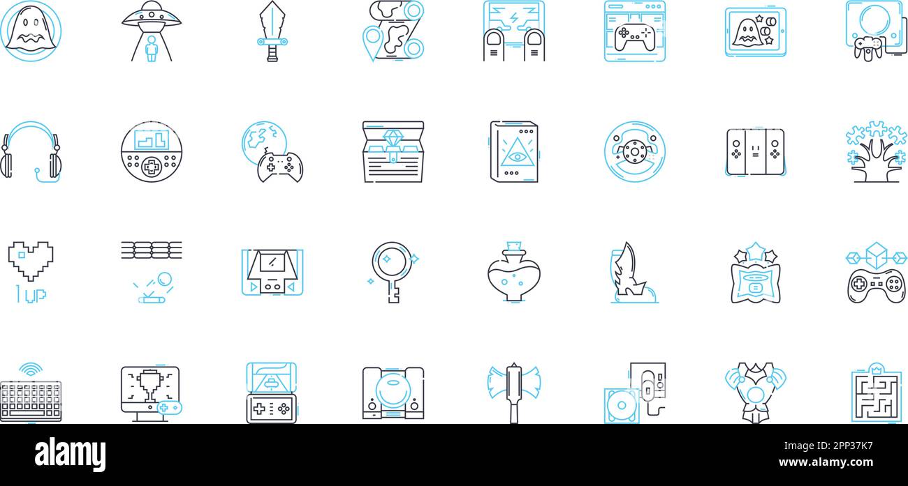 Performance Tracking Linear Icons Set Analytics Metrics Evaluations