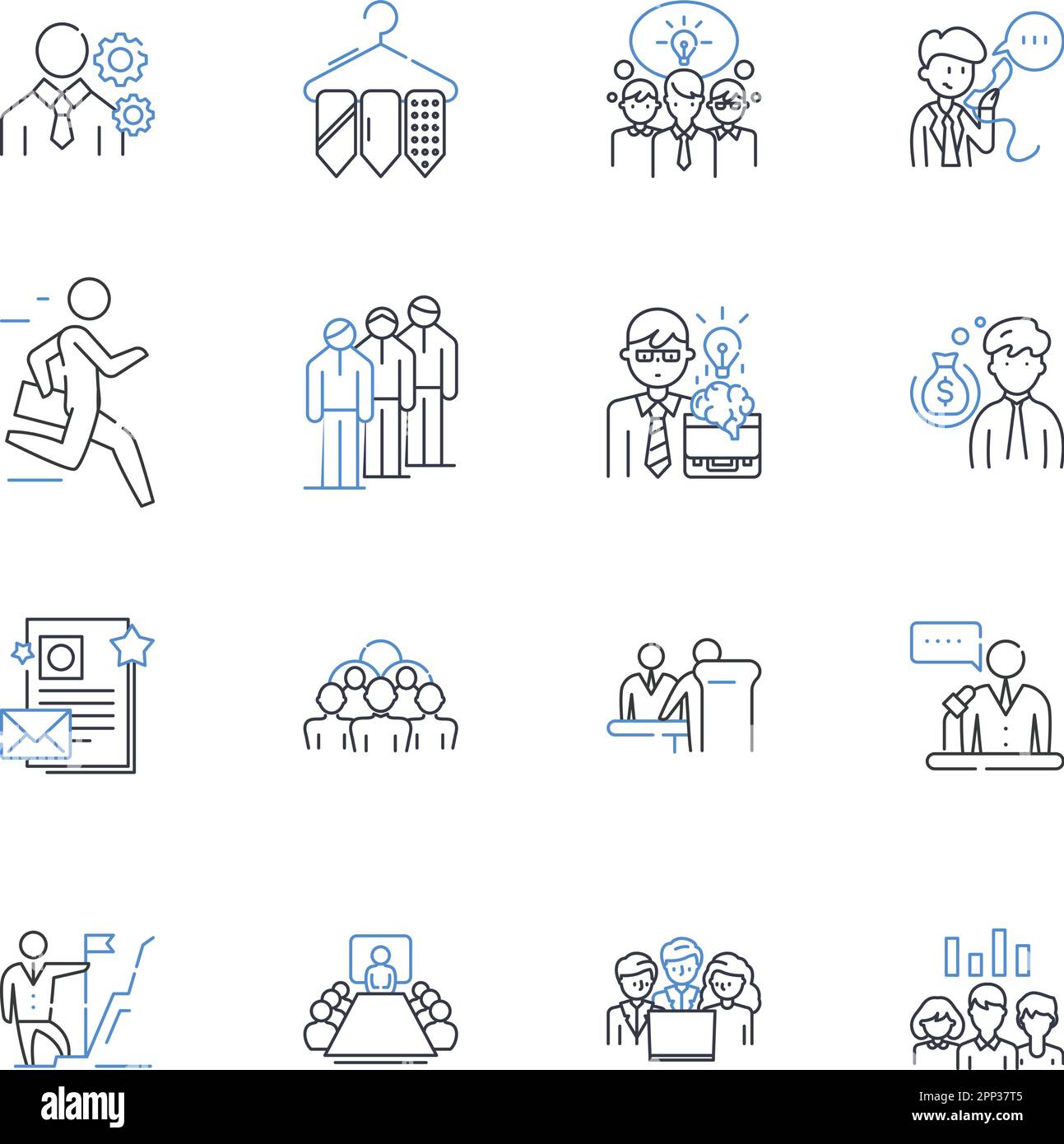 Business premises line icons collection. Location, Accessibility, Size ...