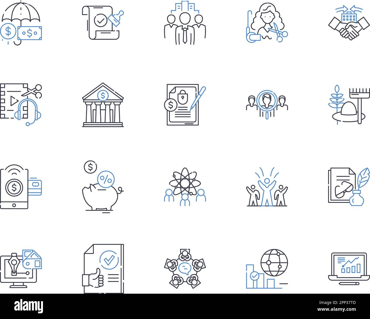 Employment line icons collection. Job, Career, Hiring, Position ...