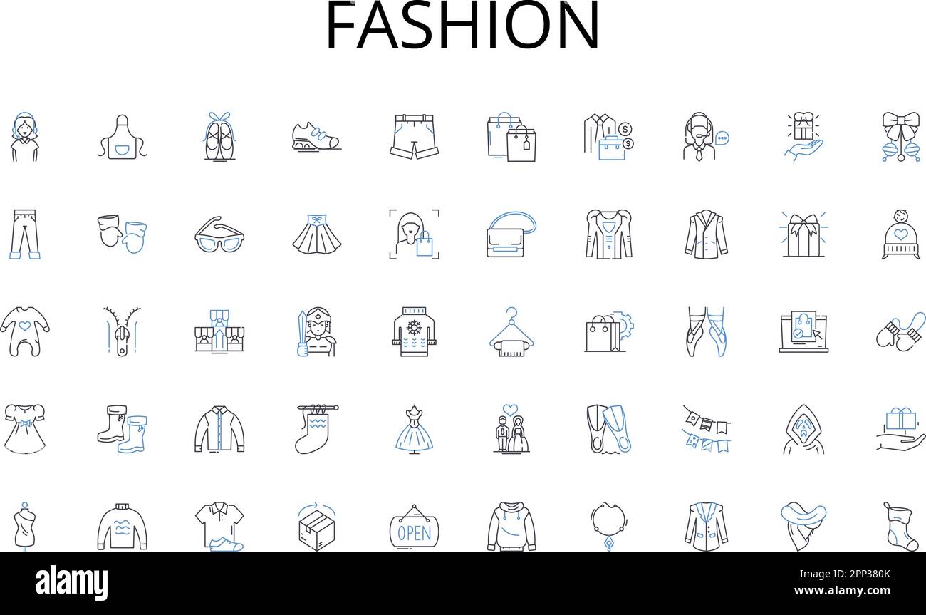 Fashion line icons collection. Assessment, Feedback, Review, Metrics ...