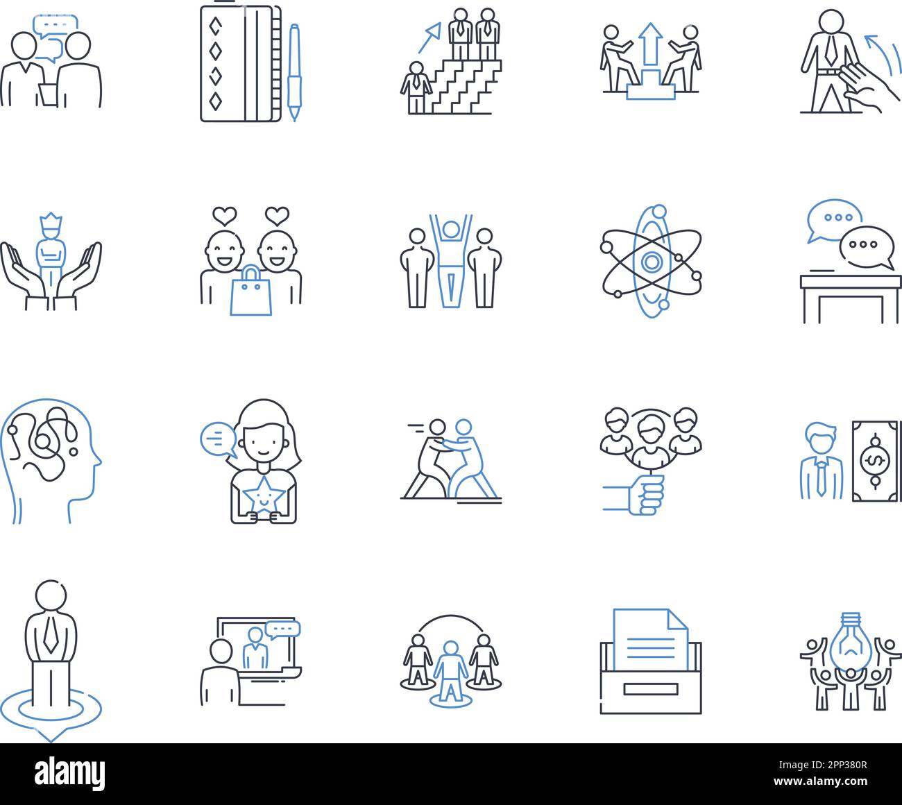 Entertainment education line icons collection. Edutainment ...