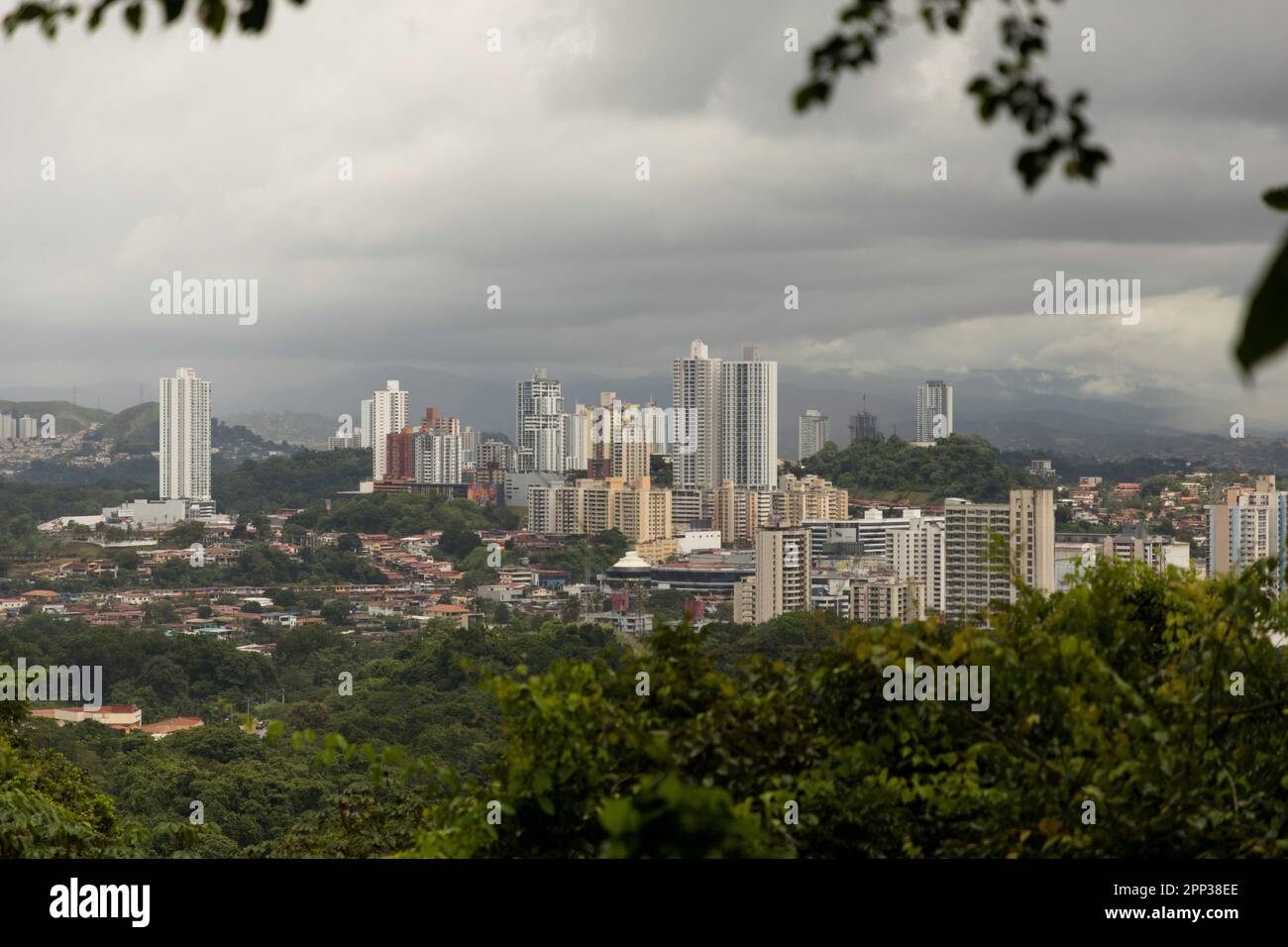 Part of the Panama City skyline is seen from Metropolitan Natural Park ...