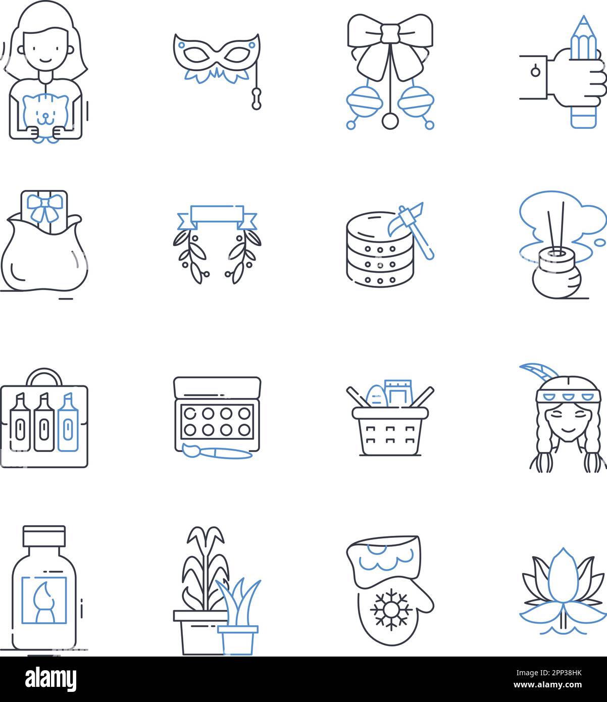 Enlightened diversion line icons collection. Enlightenment, Diversion ...