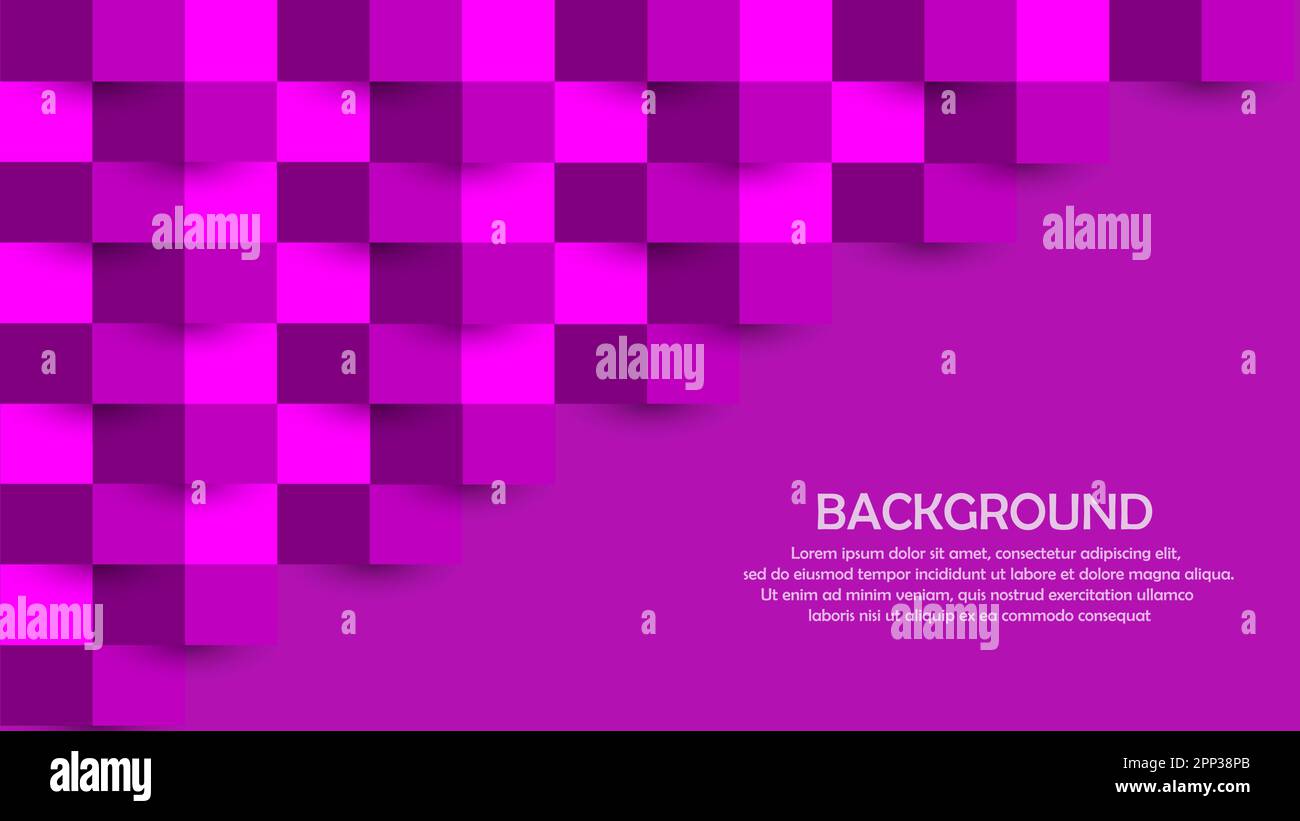 Vector Squares Abstract Background Science Technology Three