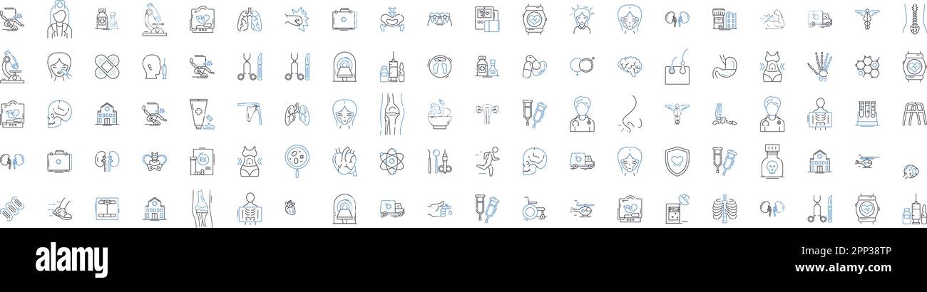Dental checkup line icons collection. Hygiene, Inspection, Screening ...