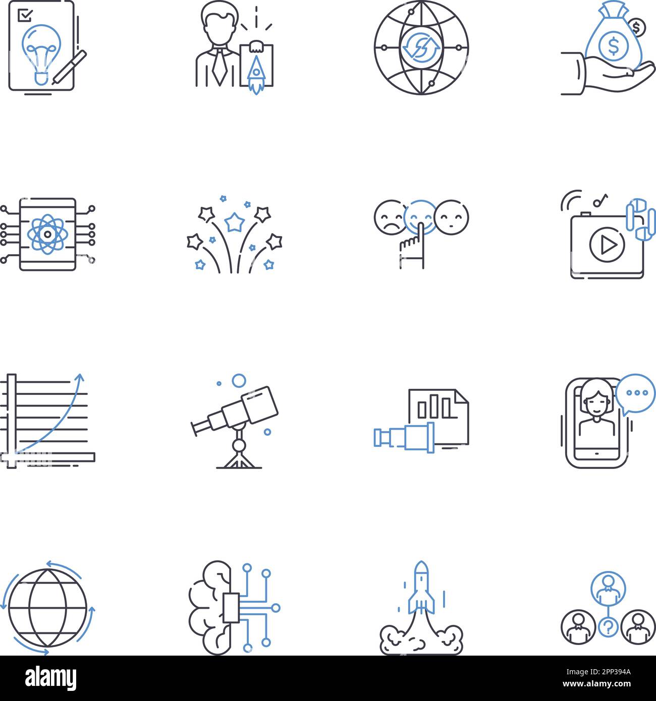 Disruptive innovation line icons collection. Transformation, Game ... Disruptive innovation line icons collection. Transformation, Game ...