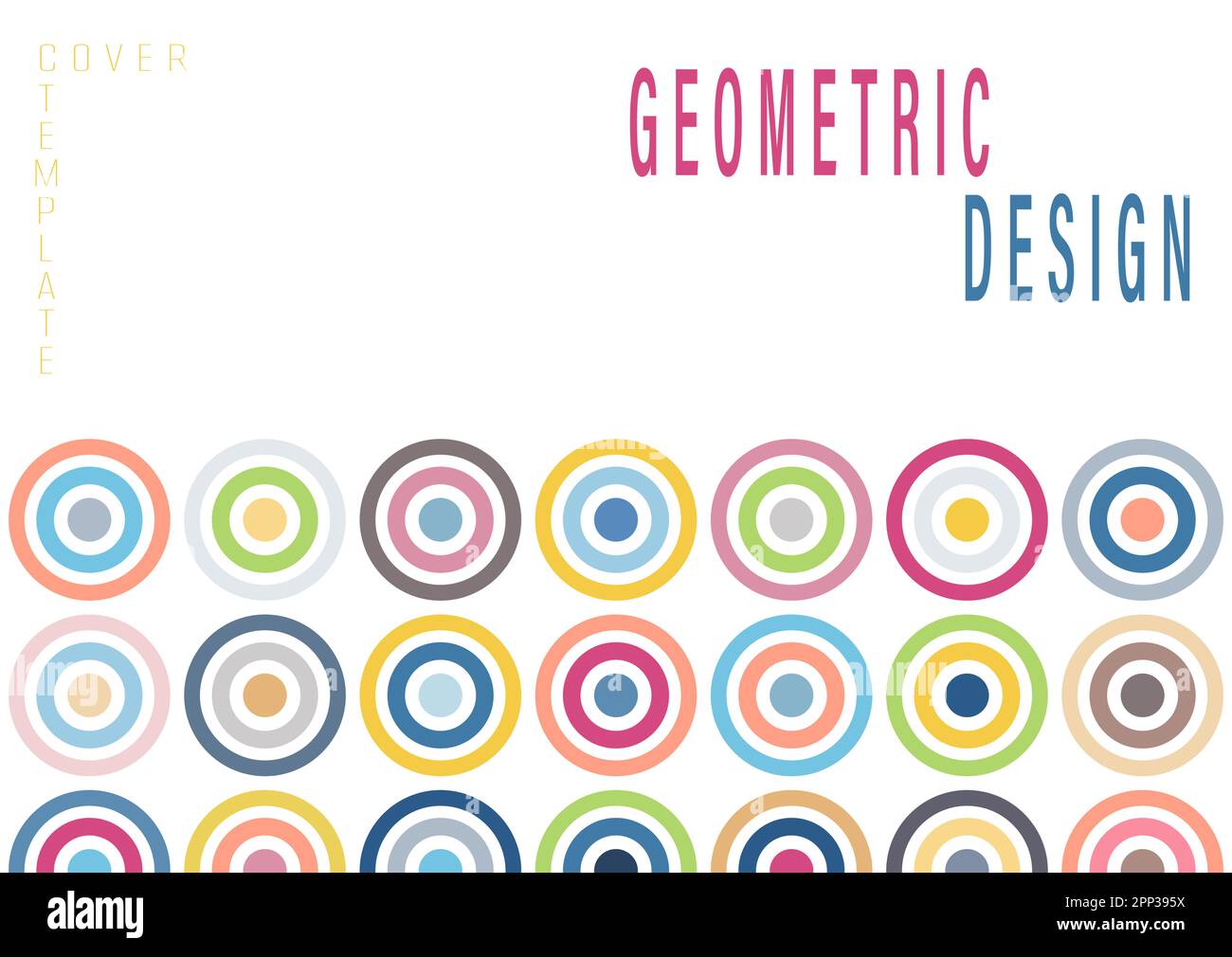 Multicolored circles. Layout for background, cover, screensaver ...